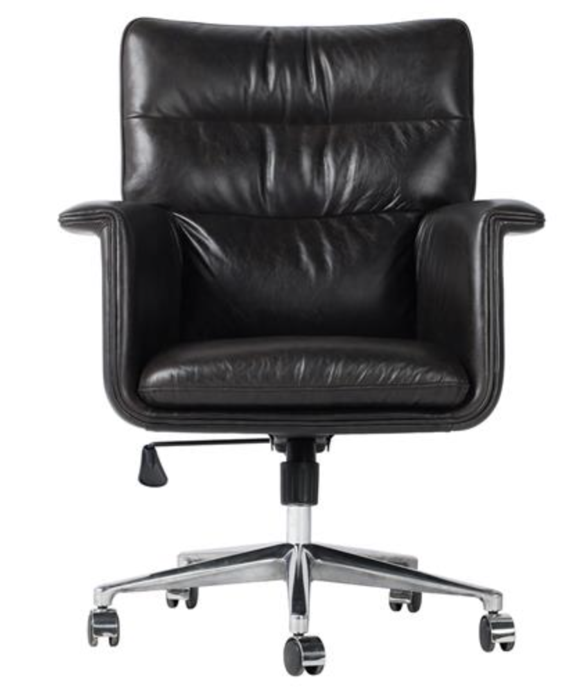 INDUSTRIAL LOFT UPHOLSTERED LEATHER SWIVEL EXECUTIVE OFFICE CHAIR